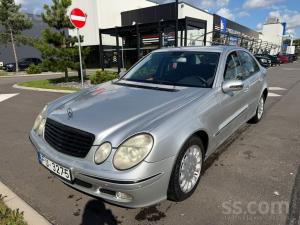 Grey Mercedes-Benz E 220 2002 in Riga, with an engine capacity of 2.20 L and mileage of 269 thousand km for 1500 €, photo 3 on AUTOMOTO.COM.LV