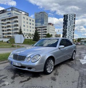 Grey Mercedes-Benz E 220 2005 in Vilnius, with an engine capacity of 2.15 L and mileage of 375 thousand km for 3500 €, photo  on AUTOMOTO.COM.LV