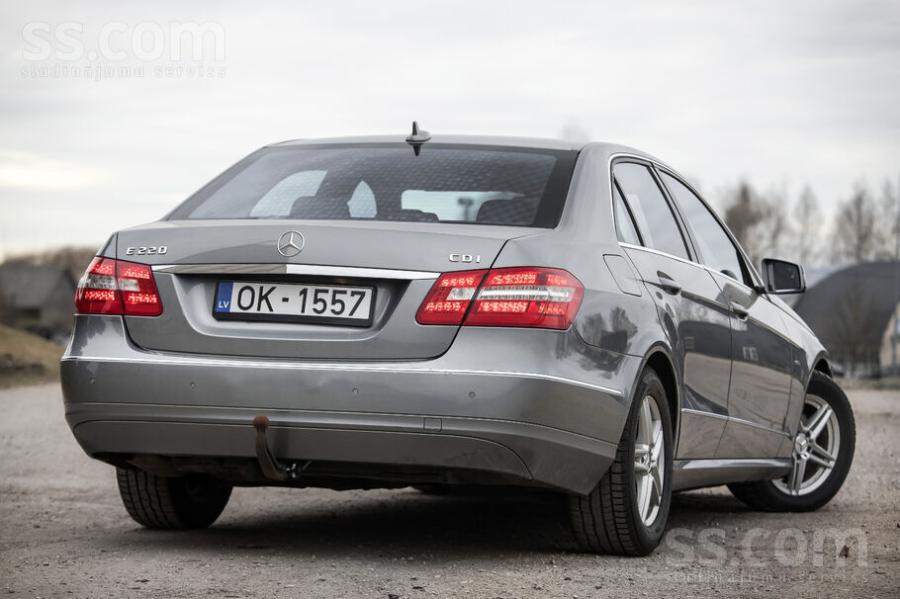 Серый Мерседес E 220 2011 в Тукумс, объемом двигателя 2.20 л и пробегом 0 тыс. км за 5999 €, фото 5 на AUTOMOTO.COM.LV