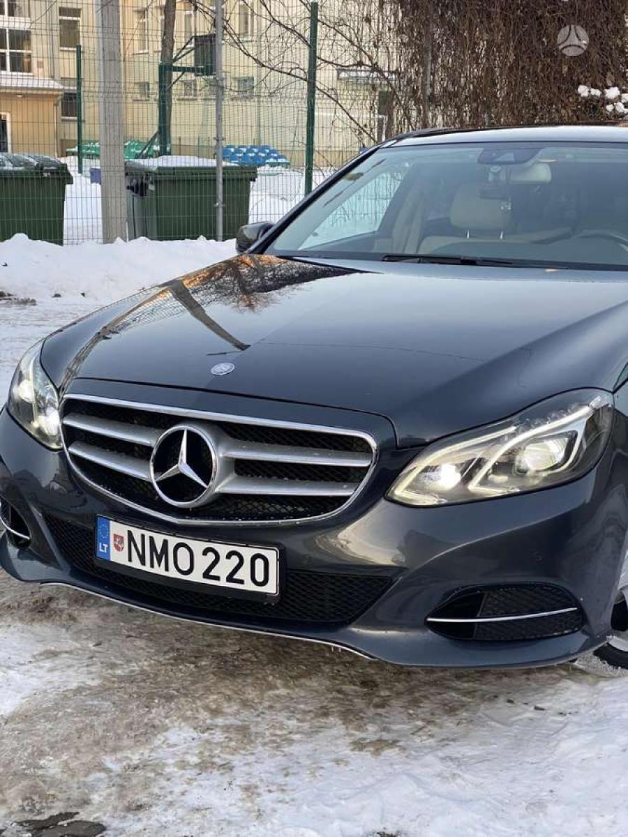Grey Mercedes-Benz E 220 2014 in Kaunas, with an engine capacity of 2.14 L and mileage of 278 thousand km for 12500 €, photo 23 on AUTOMOTO.COM.LV