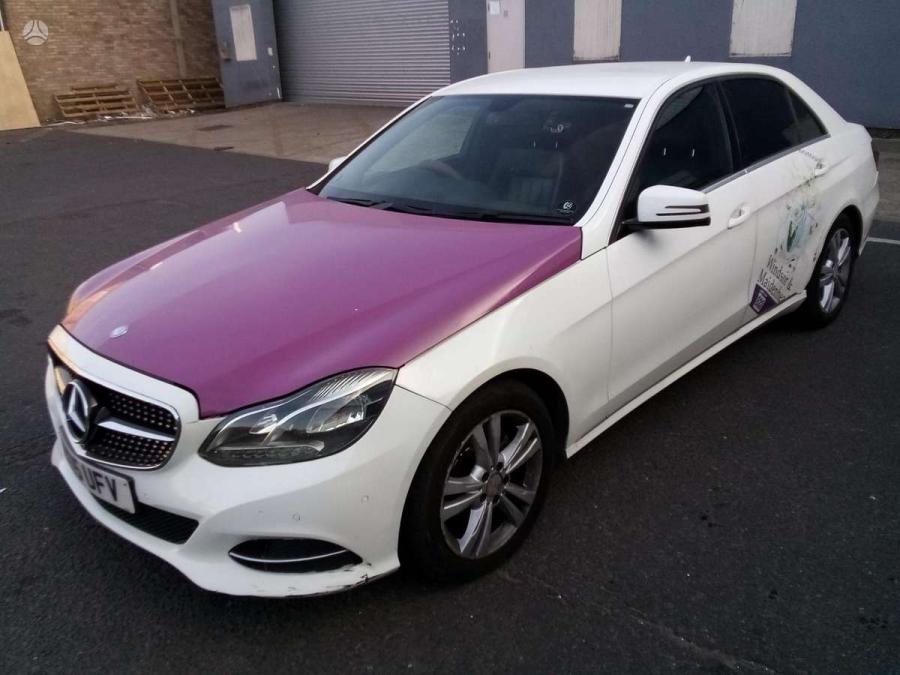 Grey Mercedes-Benz E 220 2015 in Siauliai, with an engine capacity of 2.14 L and mileage of 200 thousand km for 3999 €, photo 4 on AUTOMOTO.COM.LV