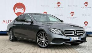 Grey Mercedes-Benz E 220 2017 in Taurage, with an engine capacity of 1.95 L and mileage of 169 thousand km for 18800 €, photo 4 on AUTOMOTO.COM.LV