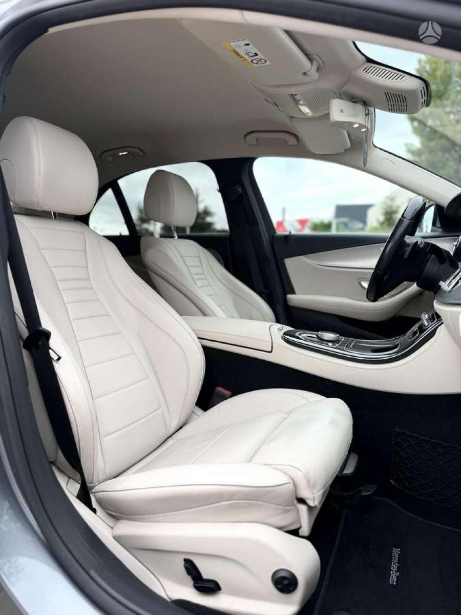 Grey Mercedes-Benz E 220 2017 in Taurage, with an engine capacity of 1.95 L and mileage of 169 thousand km for 18800 €, photo 37 on AUTOMOTO.COM.LV