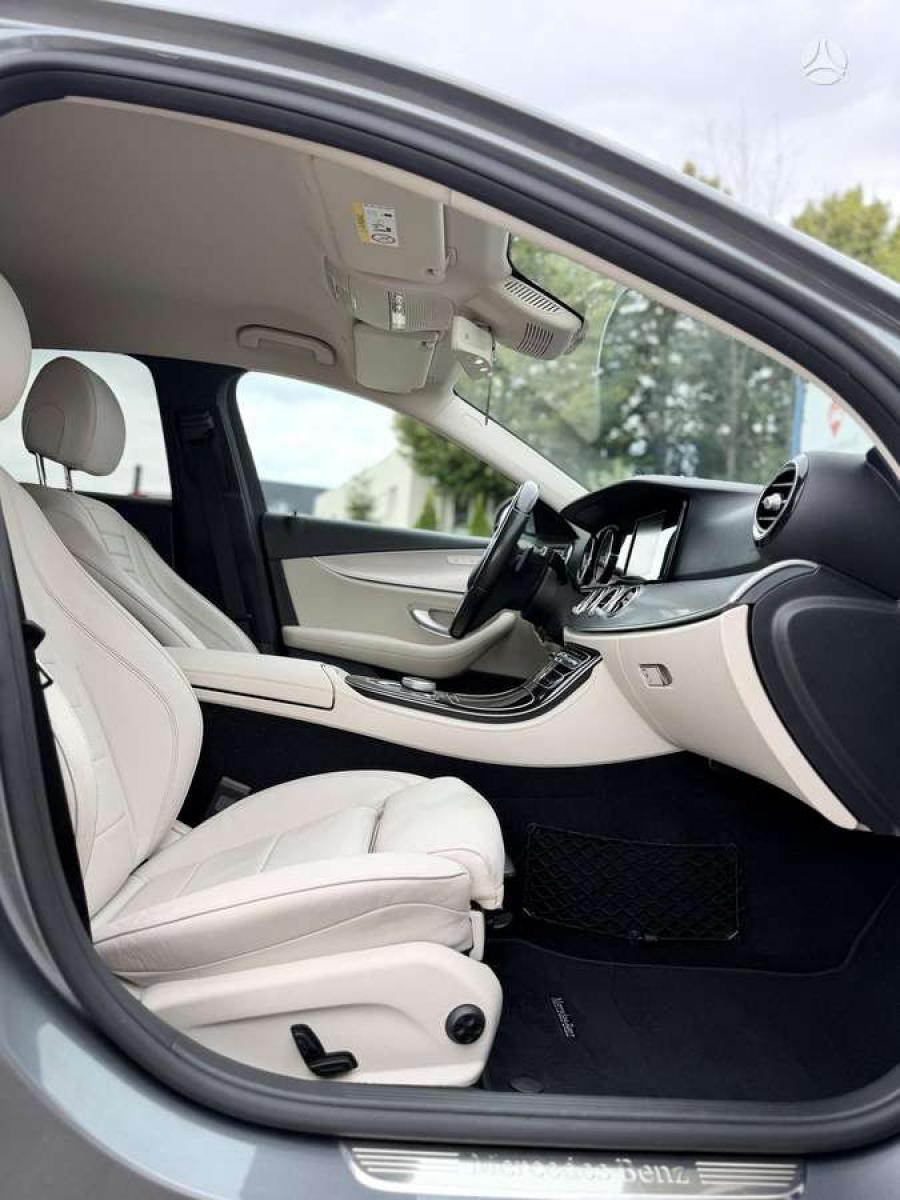 Grey Mercedes-Benz E 220 2017 in Taurage, with an engine capacity of 1.95 L and mileage of 169 thousand km for 18800 €, photo 38 on AUTOMOTO.COM.LV