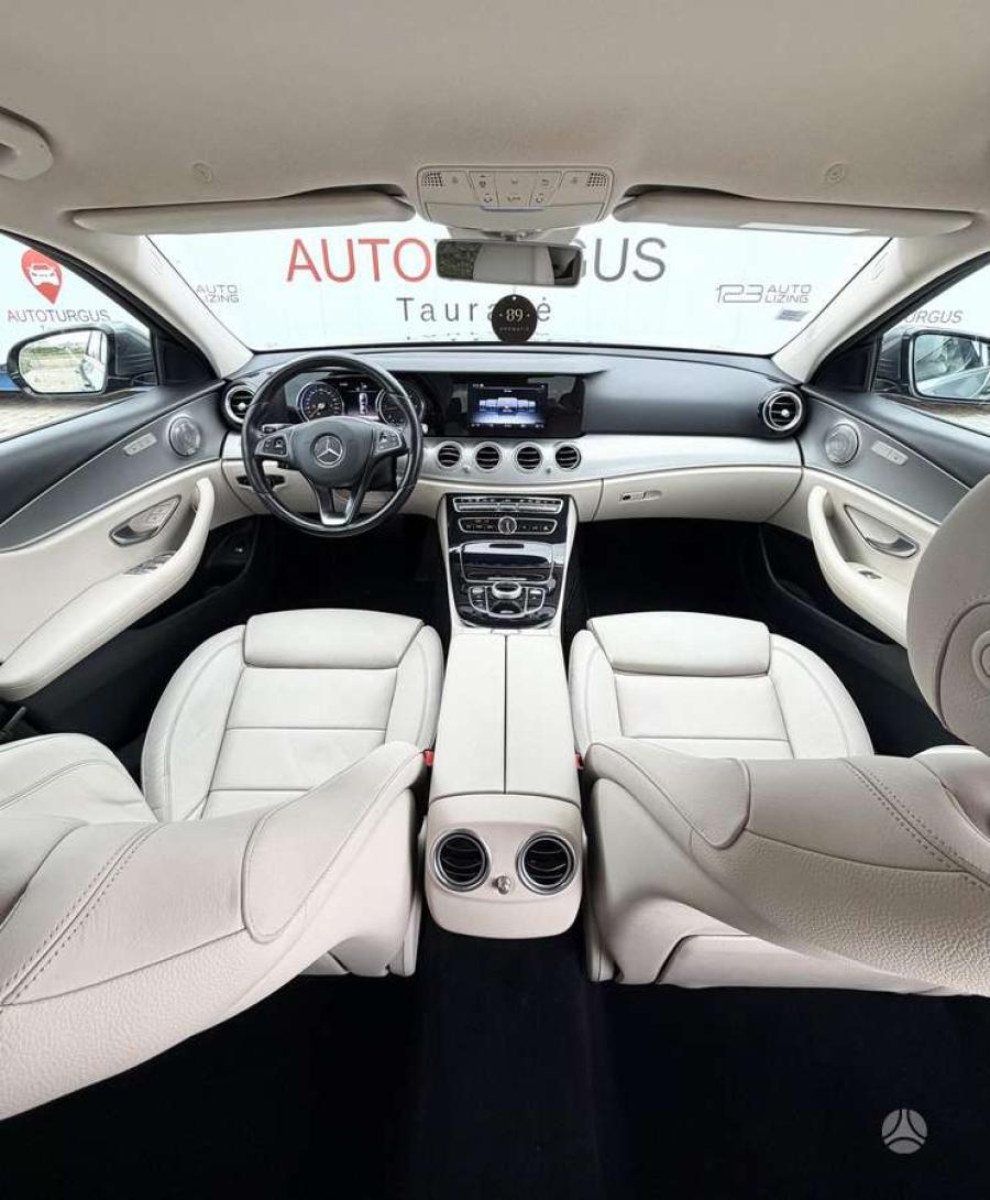 Grey Mercedes-Benz E 220 2017 in Taurage, with an engine capacity of 1.95 L and mileage of 169 thousand km for 18800 €, photo 39 on AUTOMOTO.COM.LV