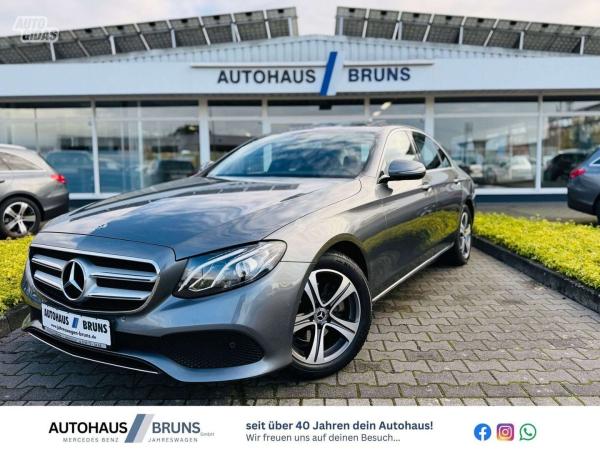 Grey Mercedes-Benz E 220 2018 in Kaunas, with an engine capacity of 2.00 L and mileage of 71 thousand km for 32576 €, photo 1 on AUTOMOTO.COM.LV
