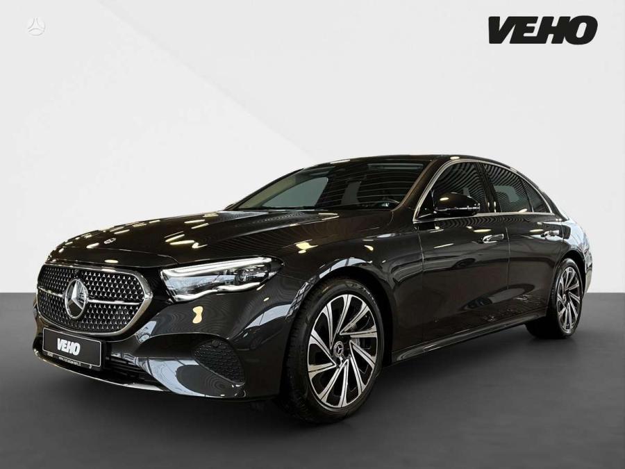 Grey Mercedes-Benz E 220 2024 in Kaunas, with an engine capacity of 1.99 L and mileage of 13 thousand km for 46400 €, photo 1 on AUTOMOTO.COM.LV