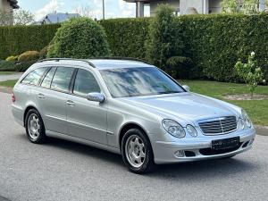 Grey Mercedes-Benz E 220 2003 in Kedainiai, with an engine capacity of 2.20 L and mileage of 279 thousand km for 2699 €, photo 3 on AUTOMOTO.COM.LV