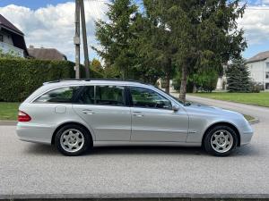 Grey Mercedes-Benz E 220 2003 in Kedainiai, with an engine capacity of 2.20 L and mileage of 279 thousand km for 2699 €, photo 7 on AUTOMOTO.COM.LV