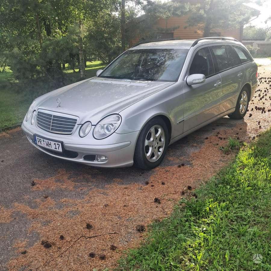 Grey Mercedes-Benz E 220 2003 in Marijampole, with an engine capacity of 2.20 L and mileage of 311 thousand km for 2350 €, photo 6 on AUTOMOTO.COM.LV