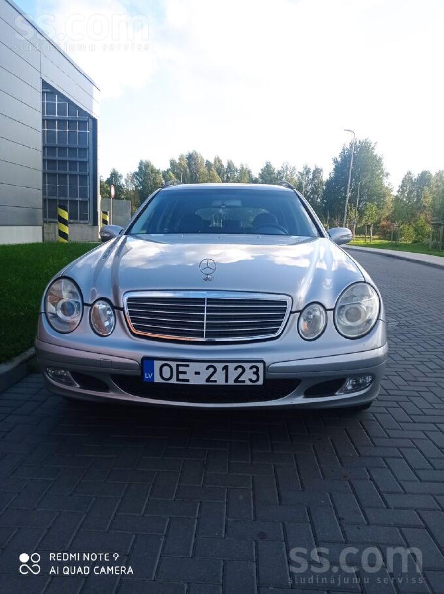 Pelēks Mercedes-Benz E 220 2003 Kuldīga, ar dzinēja tilpumu 2.20 L un nobraukumu 340 tūkst. km par 2650 €, foto 1 vietnē AUTOMOTO.COM.LV