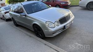 Grey Mercedes-Benz E 220 2004 in Riga, with an engine capacity of 2.20 L and mileage of 341 thousand km for 2850 €, photo 6 on AUTOMOTO.COM.LV