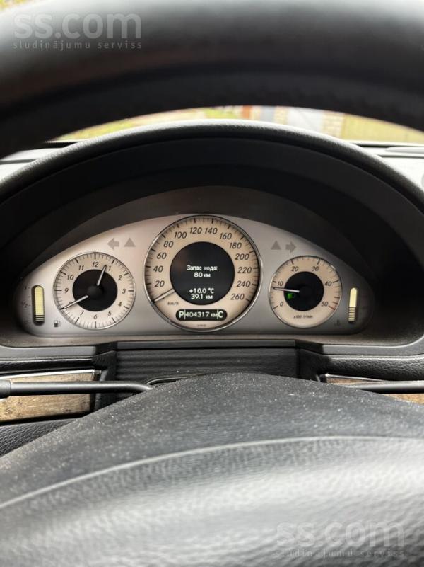 Grey Mercedes-Benz E 220 2008 in Daugavpils, with an engine capacity of 2.20 L and mileage of 400 thousand km for 3000 €, photo 7 on AUTOMOTO.COM.LV