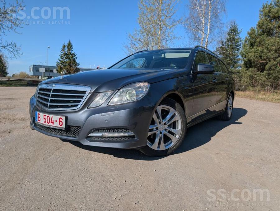 Grey Mercedes-Benz E 220 2012 in Riga, with an engine capacity of 2.20 L and mileage of 220 thousand km for 8800 €, photo 1 on AUTOMOTO.COM.LV