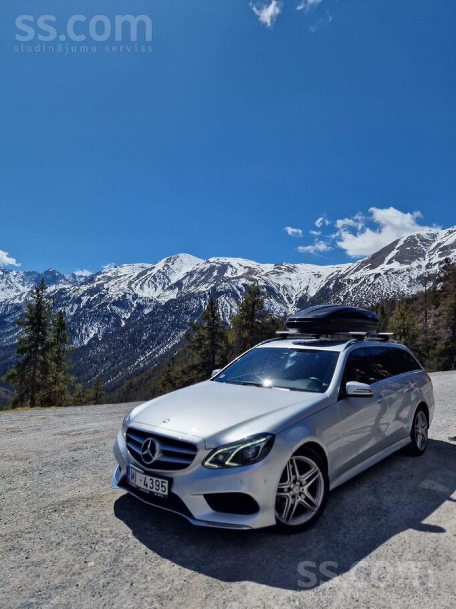 Grey Mercedes-Benz E 220 2013 in Riga, with an engine capacity of 2.20 L and mileage of 295 thousand km for 8500 €, photo 1 on AUTOMOTO.COM.LV