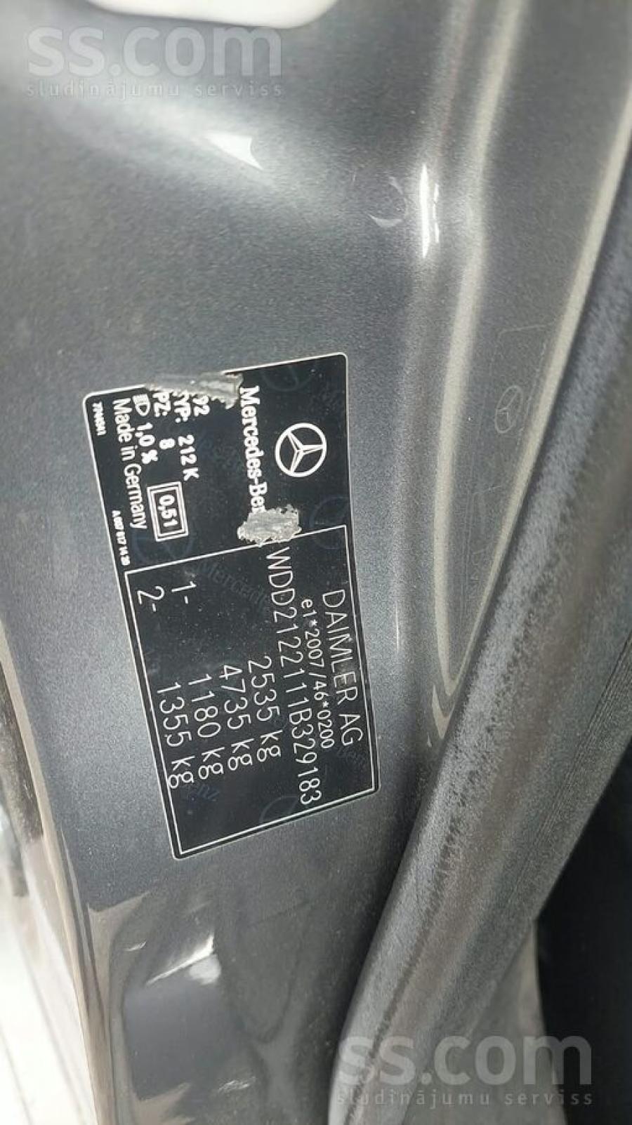 Pelēks Mercedes-Benz E 220 2016 Ogre, ar dzinēja tilpumu 2.20 L un nobraukumu 320 tūkst. km par 8500 €, foto 5 vietnē AUTOMOTO.COM.LV