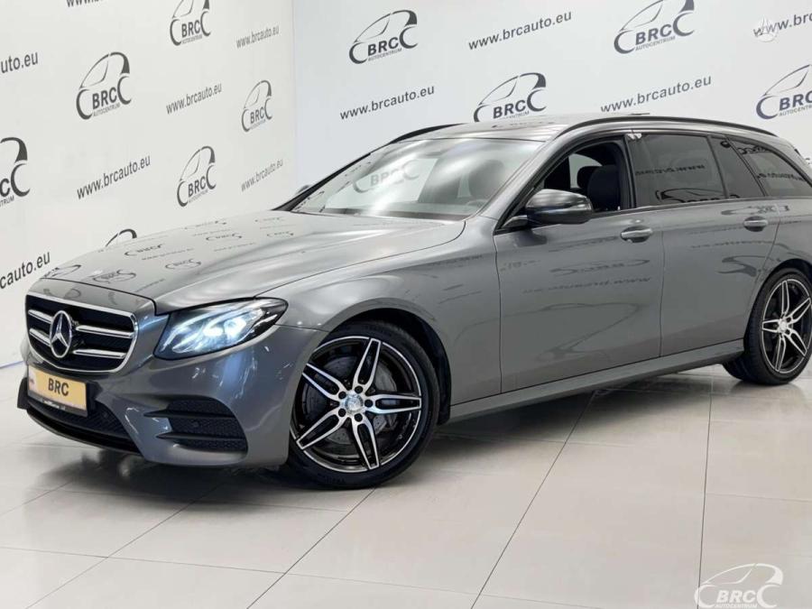 Серый Мерседес E 220 2017 в Вильнюс, объемом двигателя 1.95 л и пробегом 324 тыс. км за 15750 €, фото 1 на AUTOMOTO.COM.LV