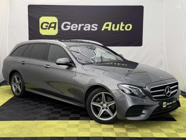 Grey Mercedes-Benz E 220 2017 in Vilnius, with an engine capacity of 1.95 L and mileage of 89 thousand km for 22450 €, photo 3 on AUTOMOTO.COM.LV