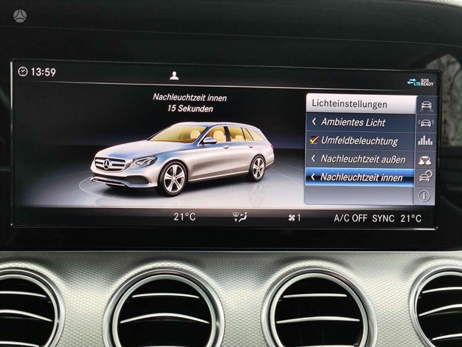 Серый Мерседес E 220 2018 в Вильнюс, объемом двигателя 1.95 л и пробегом 260 тыс. км за 17999 €, фото 26 на AUTOMOTO.COM.LV