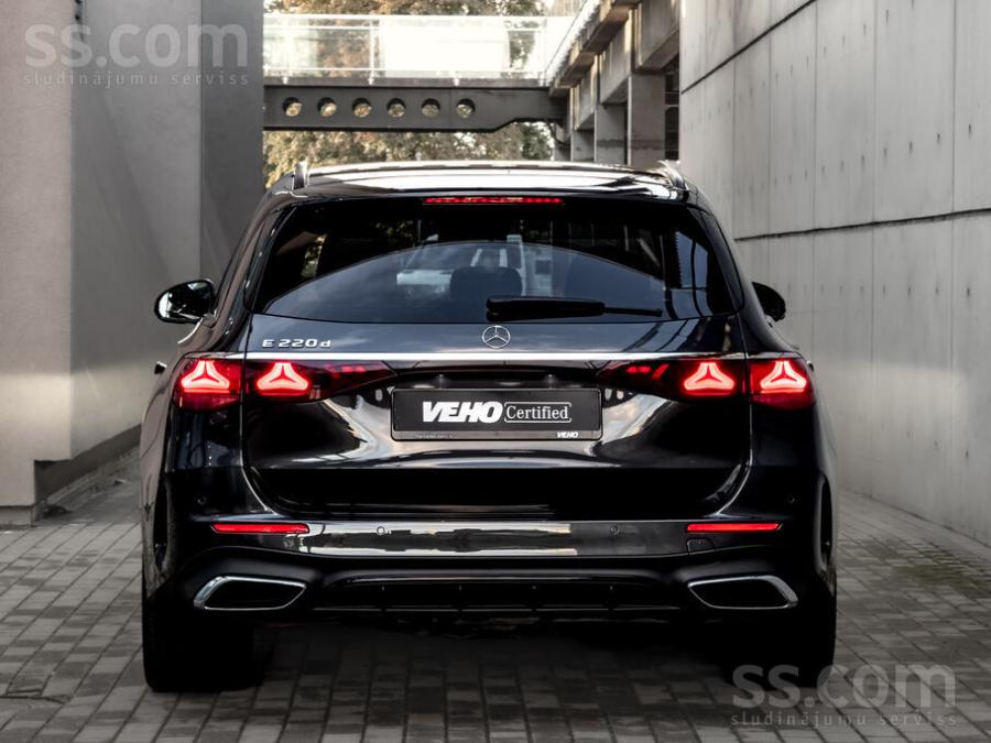 Grey Mercedes-Benz E 220 2024 in Riga, with an engine capacity of 2.00 L and mileage of 51 thousand km for 59900 €, photo 7 on AUTOMOTO.COM.LV