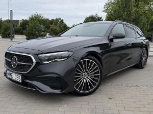 Grey Mercedes-Benz E 220 2024 in Palanga, with an engine capacity of 1.99 L and mileage of 54 thousand km for 54500 €, photo  on AUTOMOTO.COM.LV