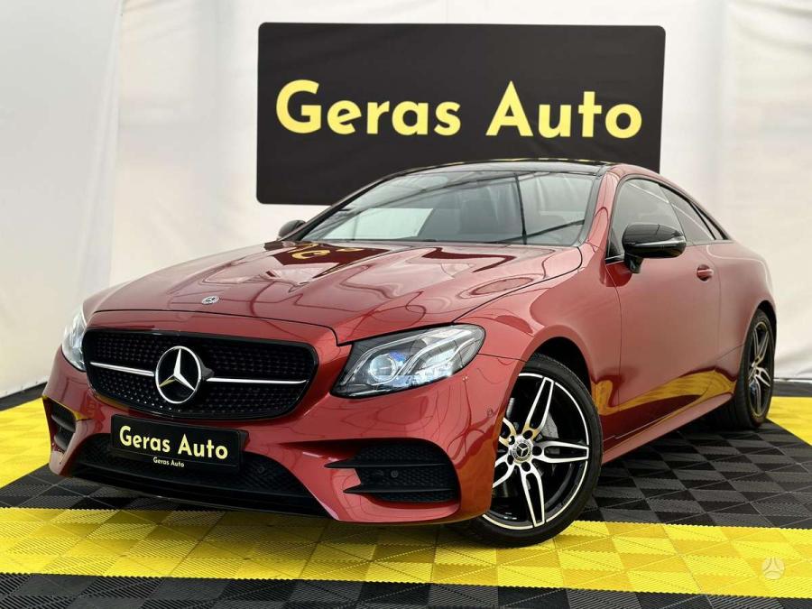 Sarkans Mercedes-Benz E 220 2018 Viļņa, ar dzinēja tilpumu 1.95 L un nobraukumu 43 tūkst. km par 29999 €, foto 1 vietnē AUTOMOTO.COM.LV