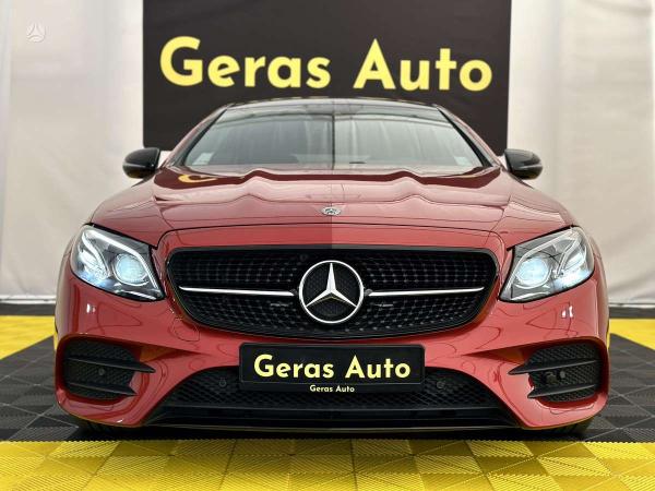 Red Mercedes-Benz E 220 2018 in Vilnius, with an engine capacity of 1.95 L and mileage of 43 thousand km for 29999 €, photo 2 on AUTOMOTO.COM.LV