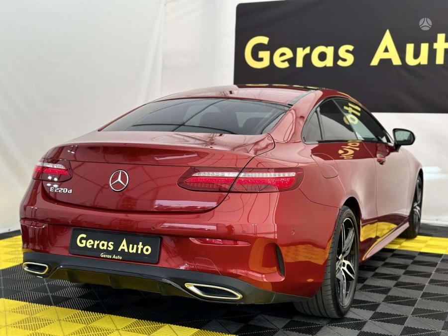 Sarkans Mercedes-Benz E 220 2018 Viļņa, ar dzinēja tilpumu 1.95 L un nobraukumu 43 tūkst. km par 29999 €, foto 7 vietnē AUTOMOTO.COM.LV