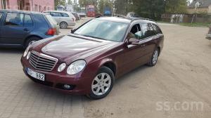 Красный Мерседес E 220 2007 в Рига, объемом двигателя 2.20 л и пробегом 278 тыс. км за 2989 €, фото  на AUTOMOTO.COM.LV