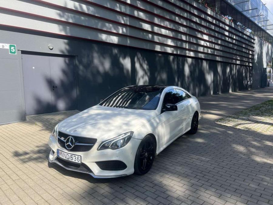 White Mercedes-Benz E 220 2013 in Alytus, with an engine capacity of 2.14 L and mileage of 287 thousand km for 11250 €, photo 1 on AUTOMOTO.COM.LV