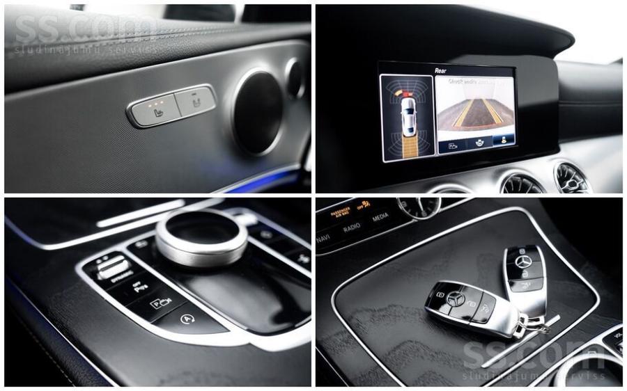 White Mercedes-Benz E 220 2018 in Tallinn, with an engine capacity of 2.00 L and mileage of 162 thousand km for 24699 €, photo 15 on AUTOMOTO.COM.LV