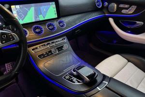 White Mercedes-Benz E 220 2018 in Kaunas, with an engine capacity of 1.96 L and mileage of 163 thousand km for 29000 €, photo 7 on AUTOMOTO.COM.LV