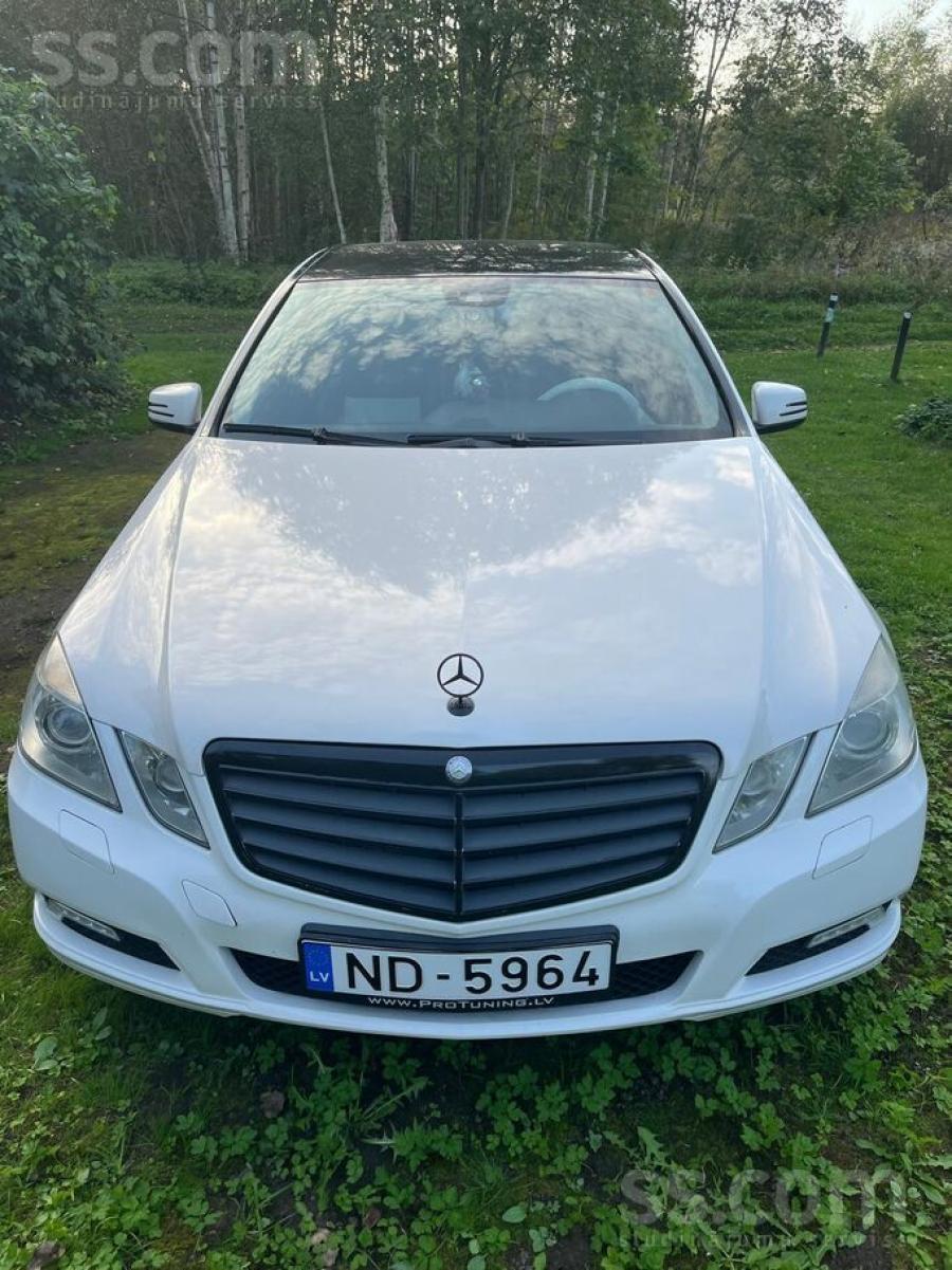 White Mercedes-Benz E 220 2009 in Aizkraukle, with an engine capacity of 2.20 L and mileage of 365 thousand km for 5000 €, photo 1 on AUTOMOTO.COM.LV