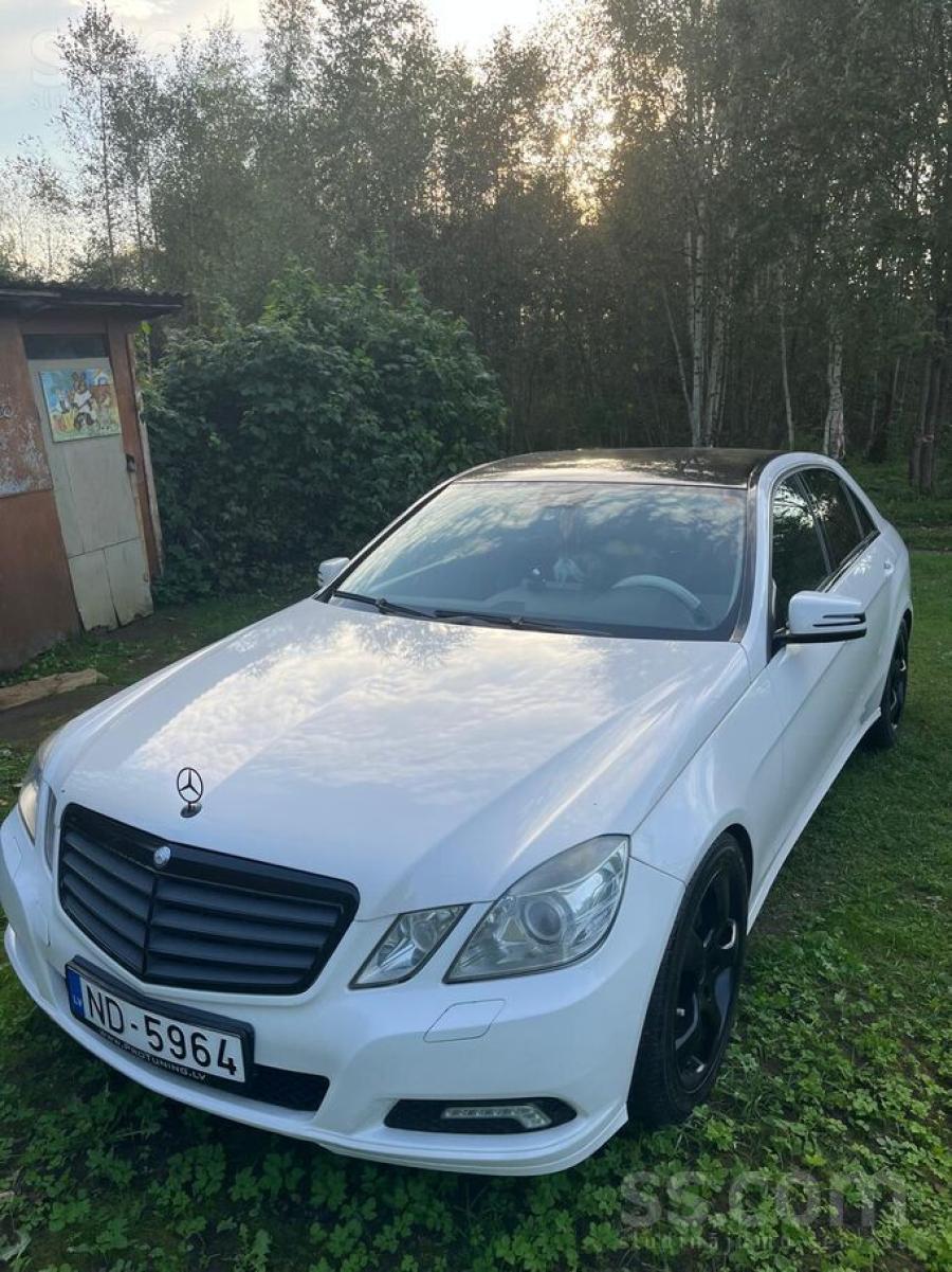 White Mercedes-Benz E 220 2009 in Aizkraukle, with an engine capacity of 2.20 L and mileage of 365 thousand km for 5000 €, photo 9 on AUTOMOTO.COM.LV