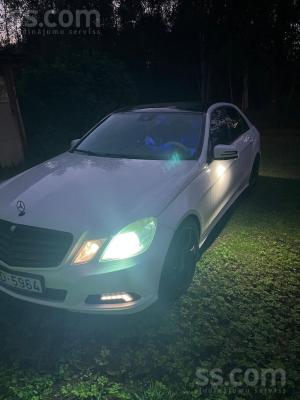 White Mercedes-Benz E 220 2009 in Aizkraukle, with an engine capacity of 2.20 L and mileage of 365 thousand km for 5000 €, photo 19 on AUTOMOTO.COM.LV