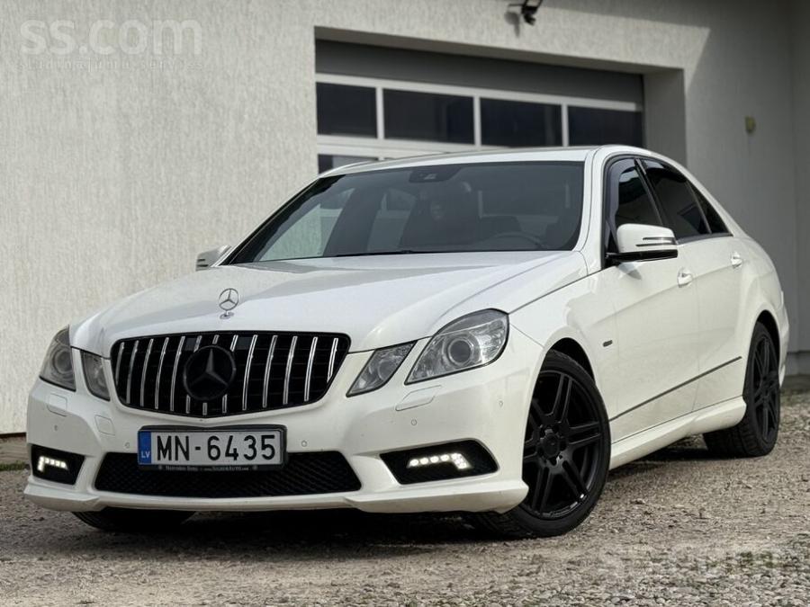 Белый Мерседес E 220 2011 в Тукумс, объемом двигателя 2.20 л и пробегом 300 тыс. км за 6799 €, фото 3 на AUTOMOTO.COM.LV