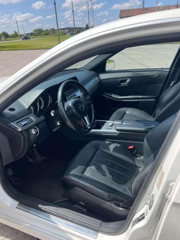 White Mercedes-Benz E 220 2014 in Marijampole, with an engine capacity of 2.14 L and mileage of 389 thousand km for 7300 €, photo 10 on AUTOMOTO.COM.LV