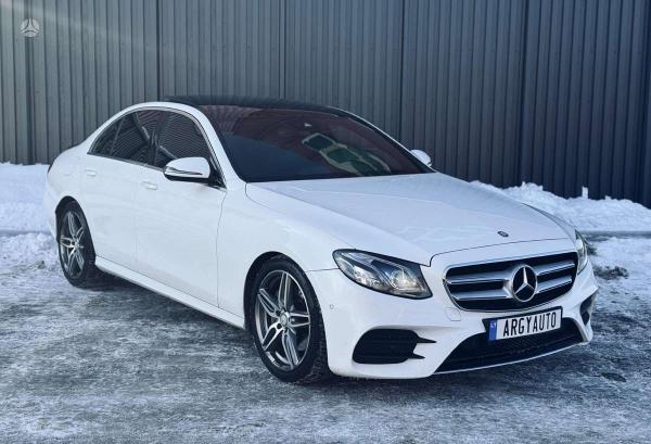White Mercedes-Benz E 220 2016 in Kaunas, with an engine capacity of 1.95 L and mileage of 269 thousand km for 17900 €, photo 9 on AUTOMOTO.COM.LV