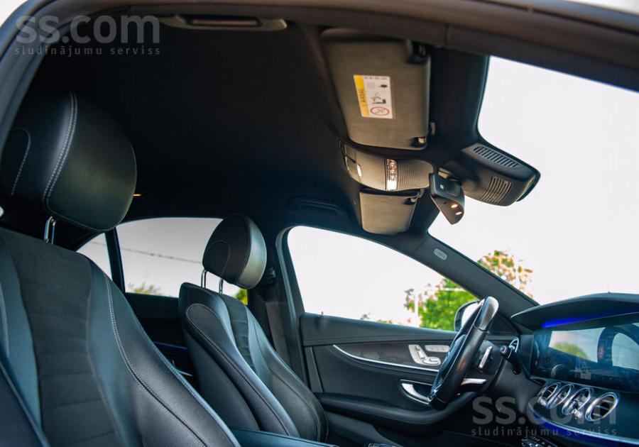 White Mercedes-Benz E 220 2017 in Cesis, with an engine capacity of 2.00 L and mileage of 155 thousand km for 23350 €, photo 23 on AUTOMOTO.COM.LV