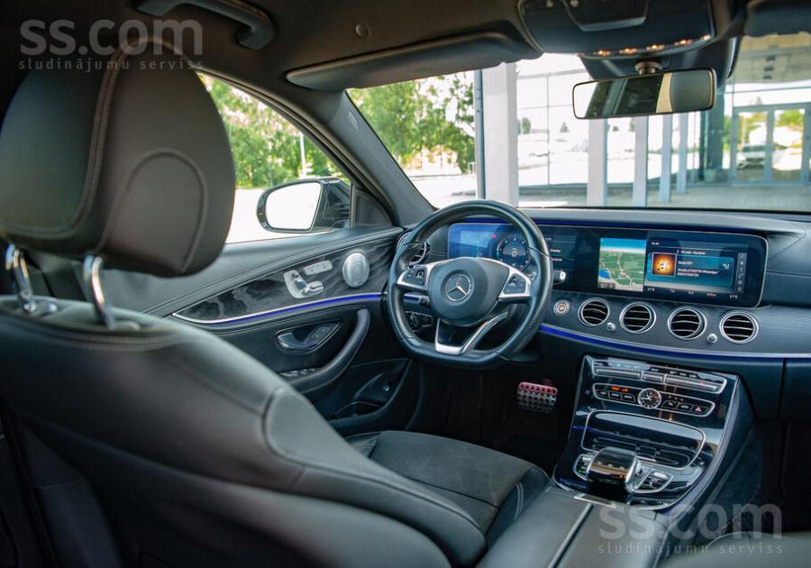 White Mercedes-Benz E 220 2017 in Cesis, with an engine capacity of 2.00 L and mileage of 155 thousand km for 23350 €, photo 29 on AUTOMOTO.COM.LV