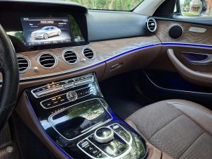 White Mercedes-Benz E 220 2017 in Vilnius, with an engine capacity of 1.95 L and mileage of 397 thousand km for 13850 €, photo 9 on AUTOMOTO.COM.LV