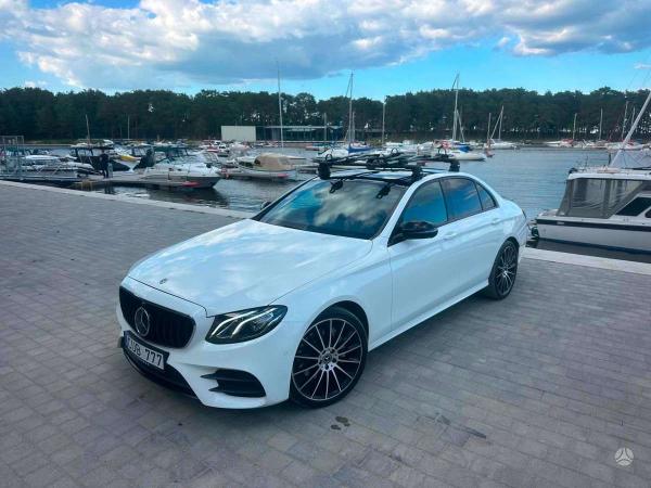 White Mercedes-Benz E 220 2019 in Kaunas, with an engine capacity of 1.95 L and mileage of 232 thousand km for 22400 €, photo 1 on AUTOMOTO.COM.LV