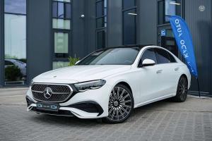 White Mercedes-Benz E 220 2024 in Kaunas, with an engine capacity of 1.99 L and mileage of 37 thousand km for 59950 €, photo 5 on AUTOMOTO.COM.LV