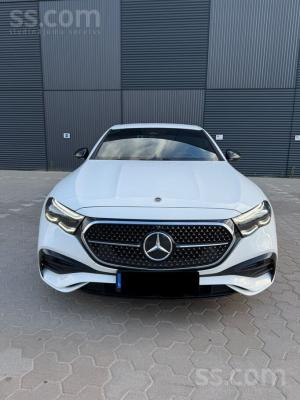White Mercedes-Benz E 220 2025 in Riga, with an engine capacity of 2.00 L and mileage of 31 thousand km for 52600 €, photo  on AUTOMOTO.COM.LV