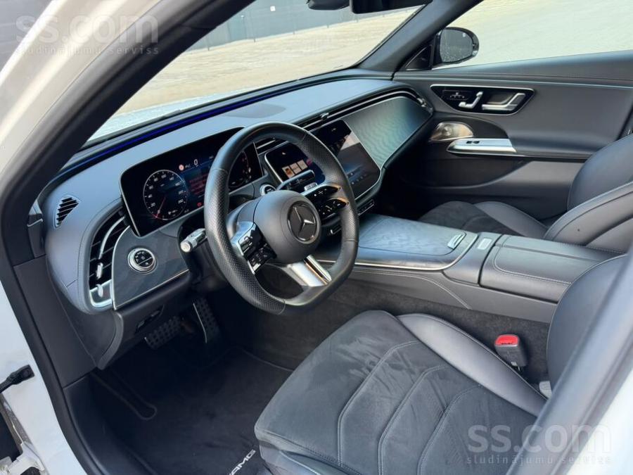 White Mercedes-Benz E 220 2025 in Riga, with an engine capacity of 2.00 L and mileage of 31 thousand km for 52600 €, photo 8 on AUTOMOTO.COM.LV