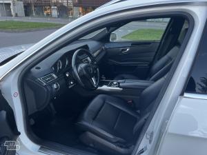 White Mercedes-Benz E 220 2014 in Klaipeda, with an engine capacity of 2.10 L and mileage of 222 thousand km for 10400 €, photo 16 on AUTOMOTO.COM.LV