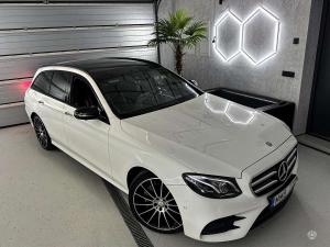 White Mercedes-Benz E 220 2018 in Kaunas, with an engine capacity of 2.00 L and mileage of 328 thousand km for 14200 €, photo 8 on AUTOMOTO.COM.LV