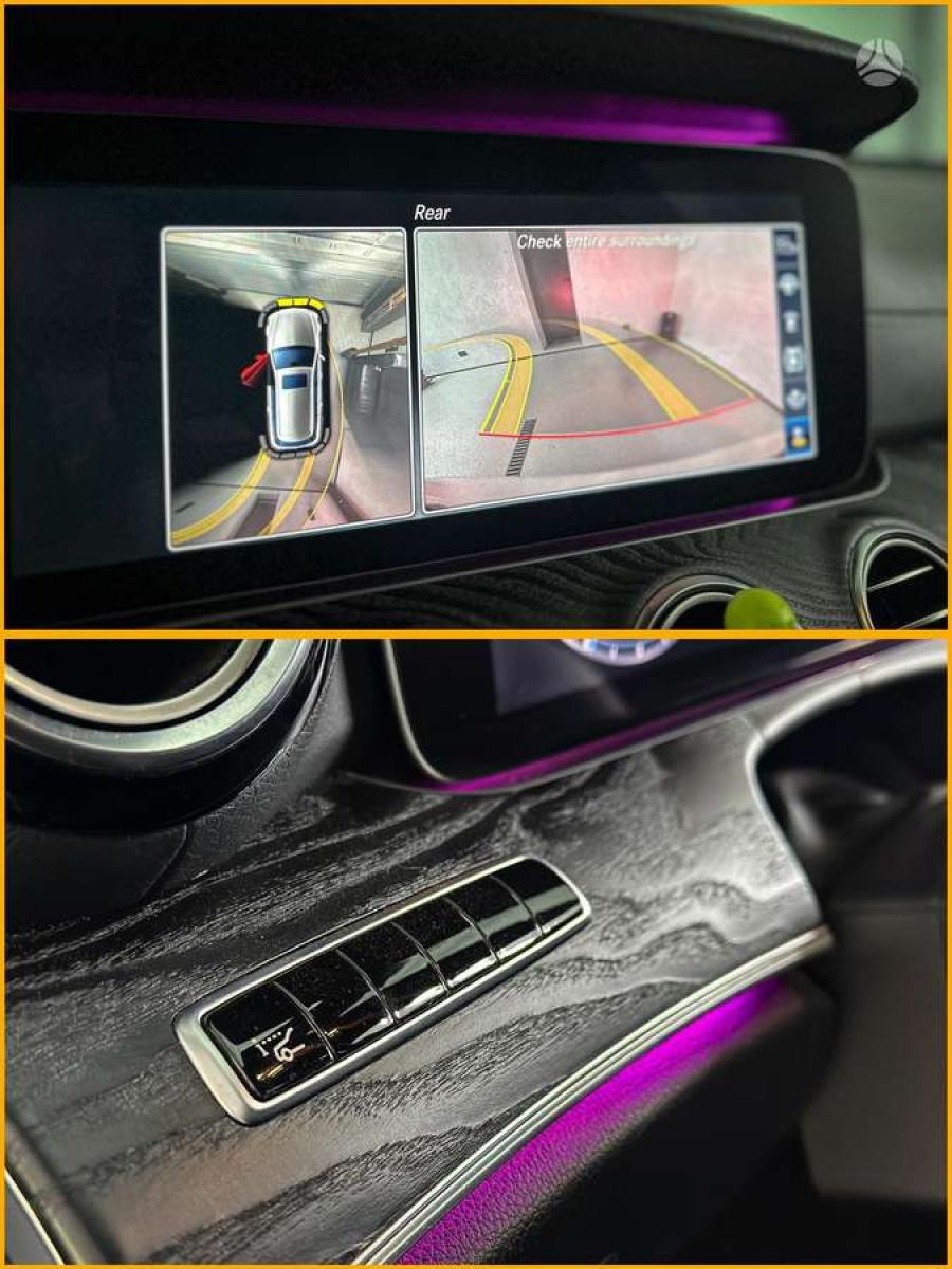 White Mercedes-Benz E 220 2018 in Kaunas, with an engine capacity of 2.00 L and mileage of 328 thousand km for 14200 €, photo 32 on AUTOMOTO.COM.LV