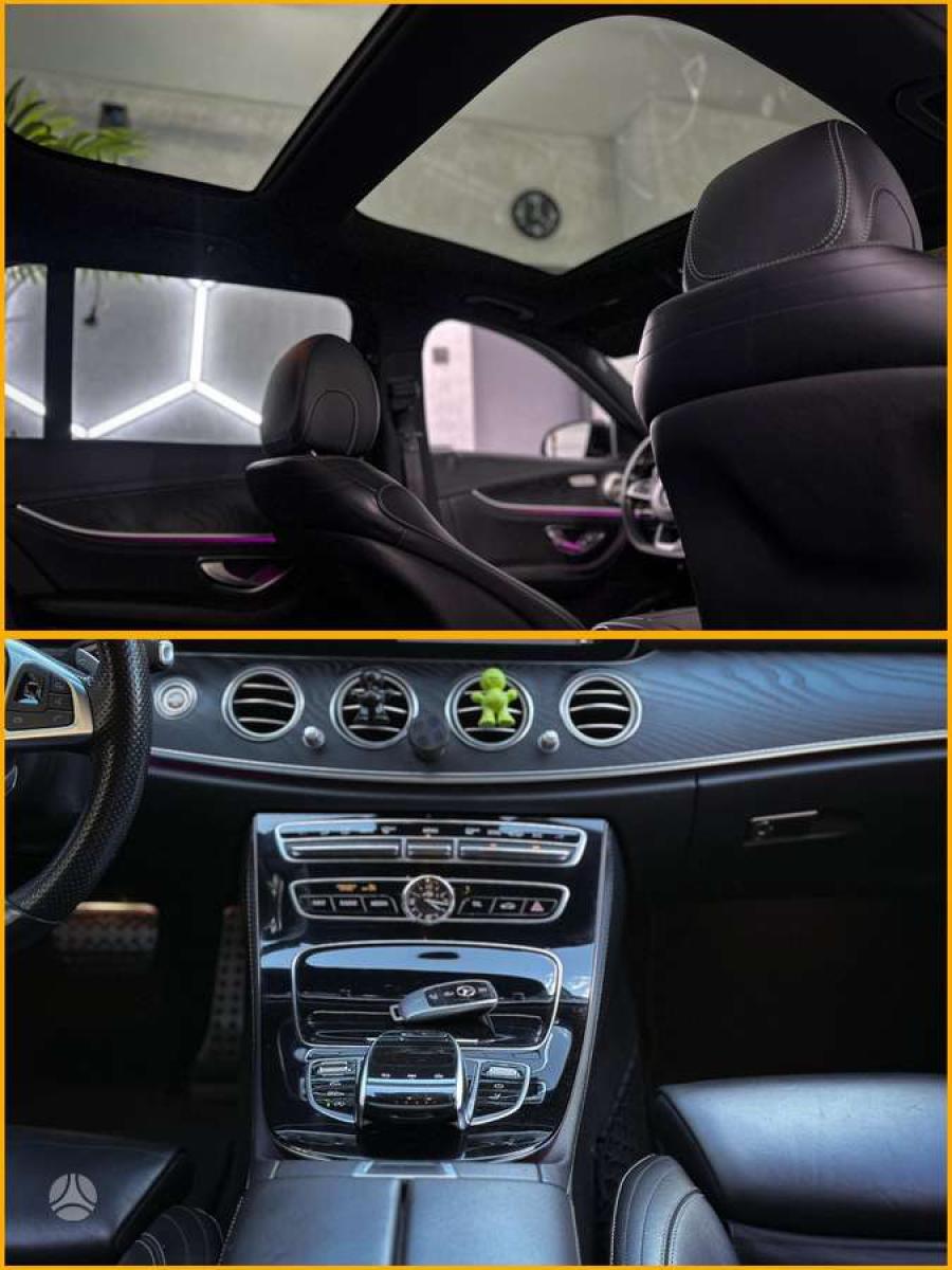 White Mercedes-Benz E 220 2018 in Kaunas, with an engine capacity of 2.00 L and mileage of 328 thousand km for 14200 €, photo 35 on AUTOMOTO.COM.LV
