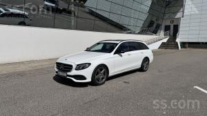 White Mercedes-Benz E 220 2019 in Riga, with an engine capacity of 2.00 L and mileage of 395 thousand km for 12499 €, photo  on AUTOMOTO.COM.LV